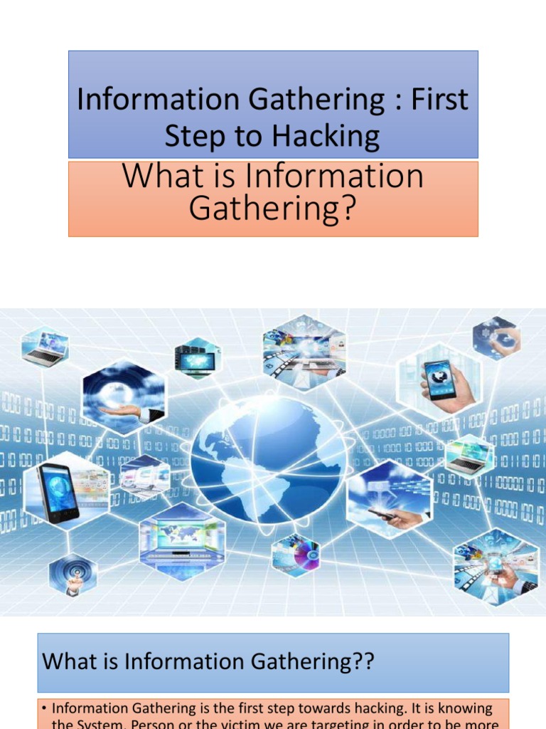 Information Gathering: First Step To Hacking | PDF | Computing ...