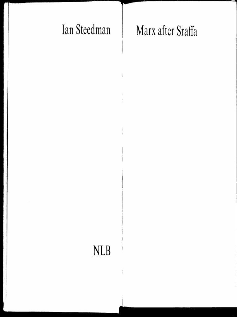 Ian Steedman - Marx After Sraffa-Routledge (1985) PDF | PDF