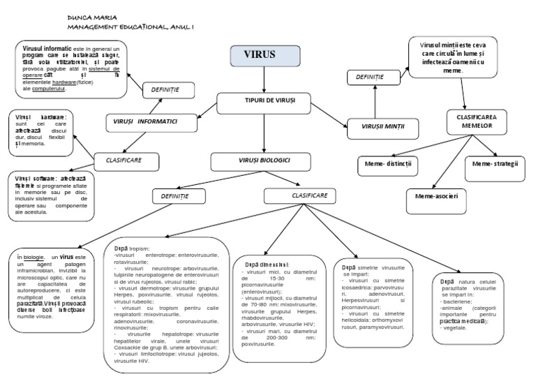 Harta Conceptuala - Virusul Mintii | PDF