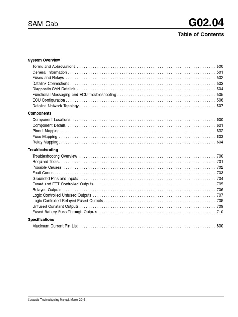 04-SAM Cab | PDF | Manufactured Goods | Electrical Engineering