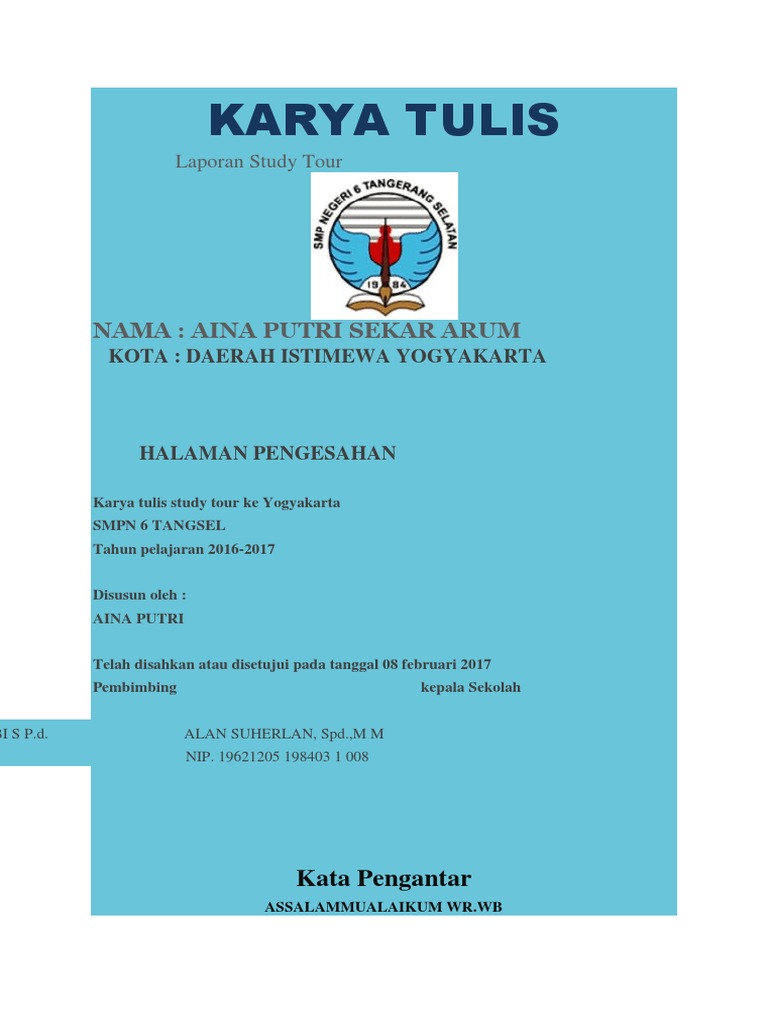 Karya Tulis: Nama: Aina Putri Sekar Arum | PDF