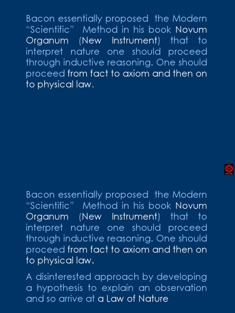 Francis Bacon's Scientific Method and its Revolutionary Impact on ...