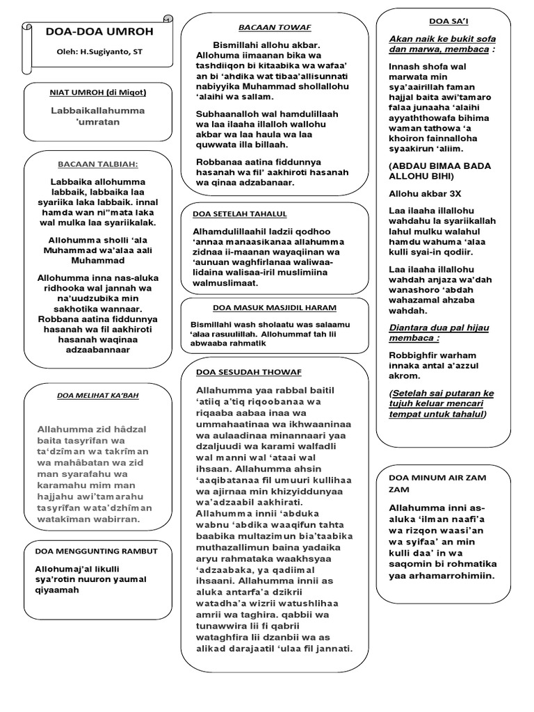 Doa Umroh | PDF