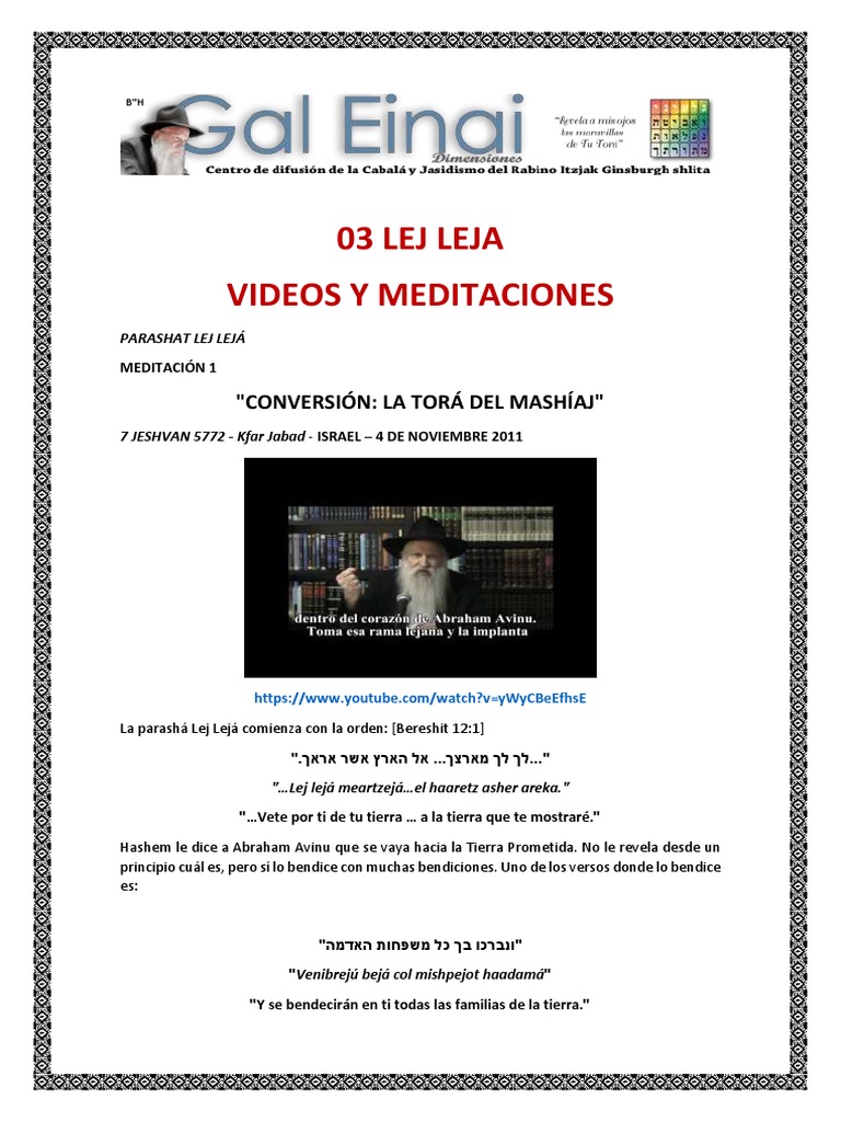 Conversión y Bendición en Lej Lejá | PDF | Sarah | Abrahán