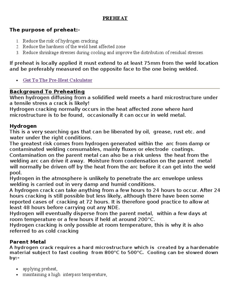 Preheat Requirements | PDF | Welding | Construction