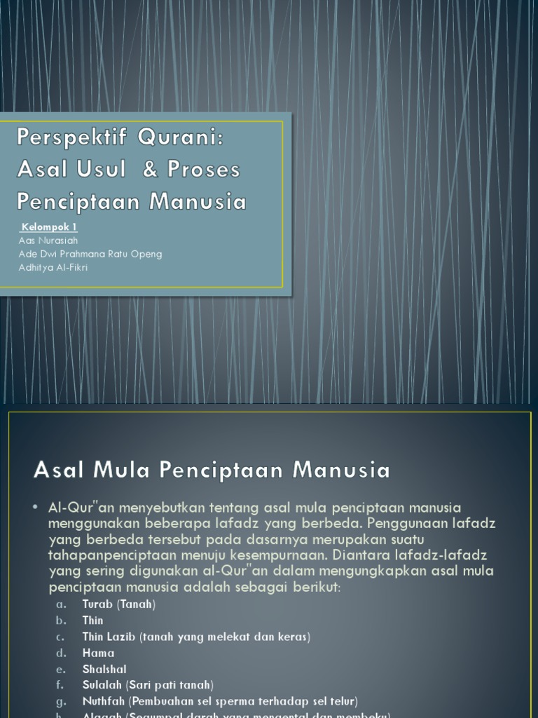 Proses Penciptaan Manusia | PDF