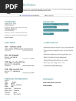 Template of Resume For CS Trainee | PDF | Cognition | Learning