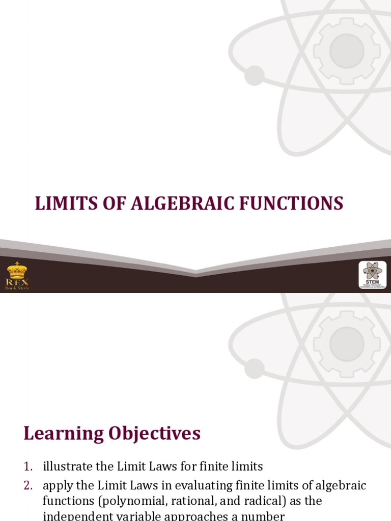 Limits of Algebraic Functions | PDF | Numerical Analysis | Functions ...