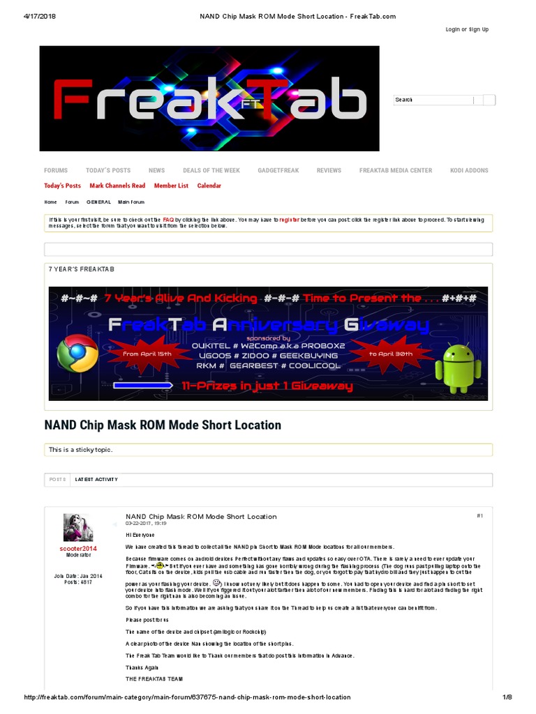 NAND Chip Mask ROM Mode Short Location | PDF | Flash Memory | Read Only ...