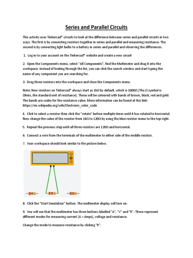 Lab 3 - Series and Parallel Circuits | PDF | Series And Parallel ...