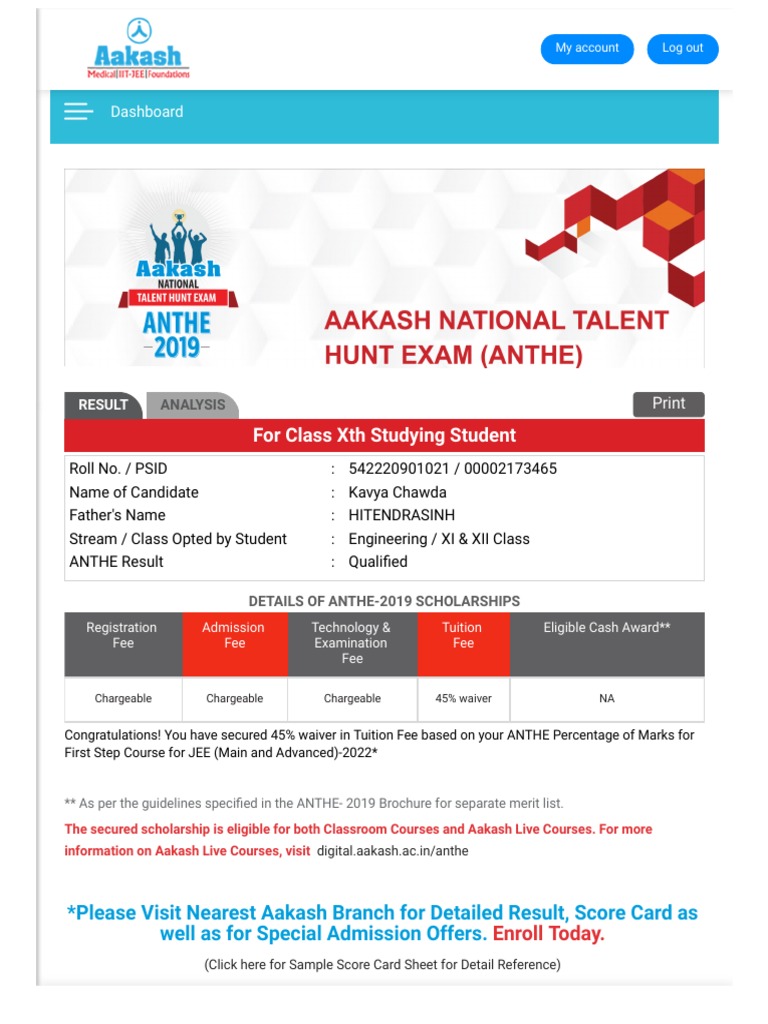 For Class XTH Studying Student: Dashboard | PDF