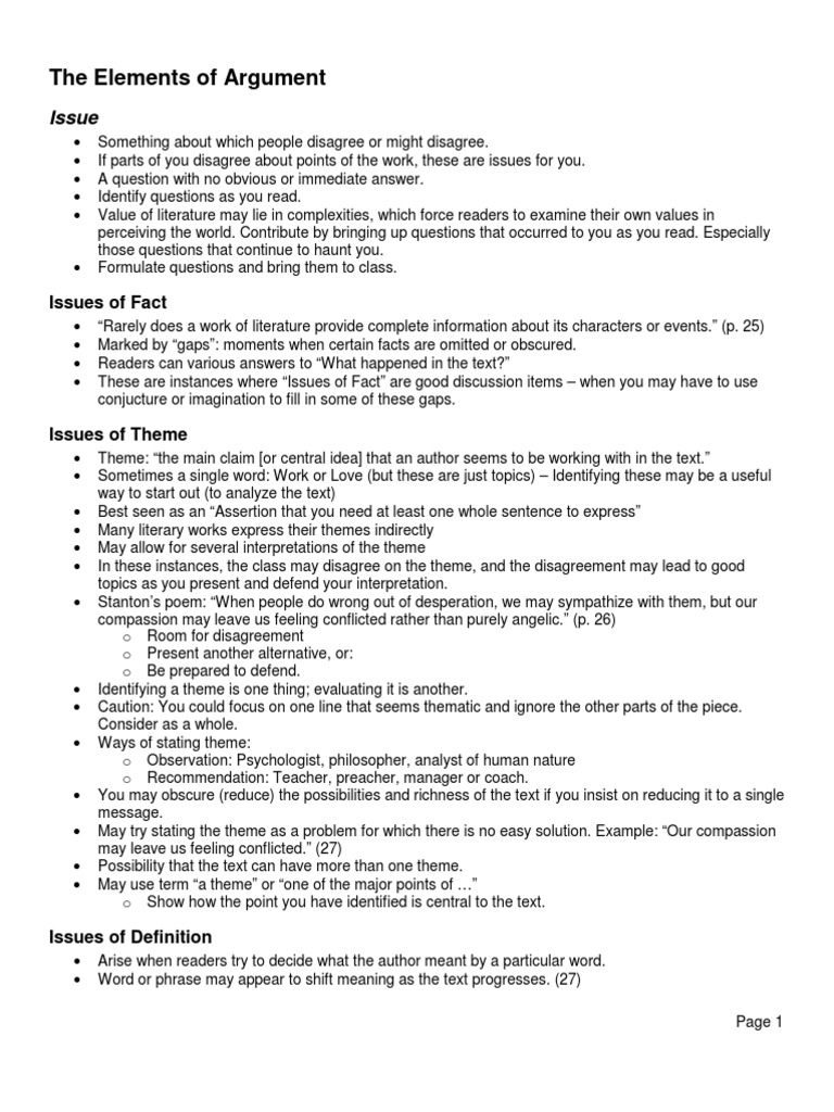 Elements of Argument | Download Free PDF | Persuasion | Argument