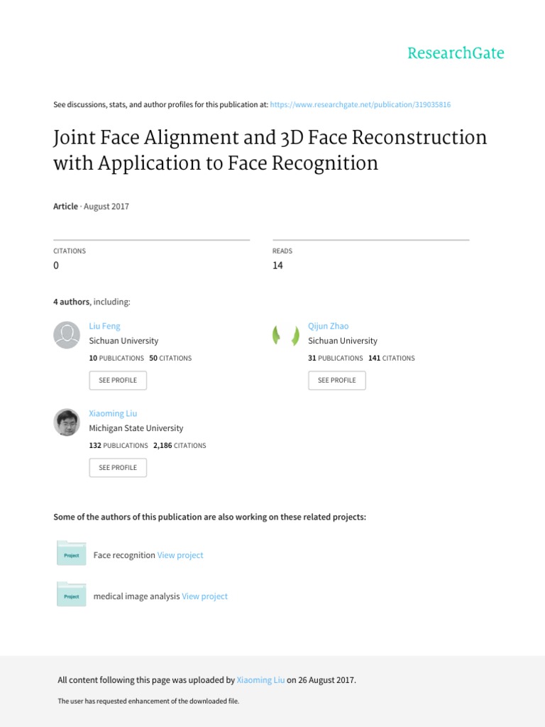 Face Recog Nation | PDF | Teaching Mathematics