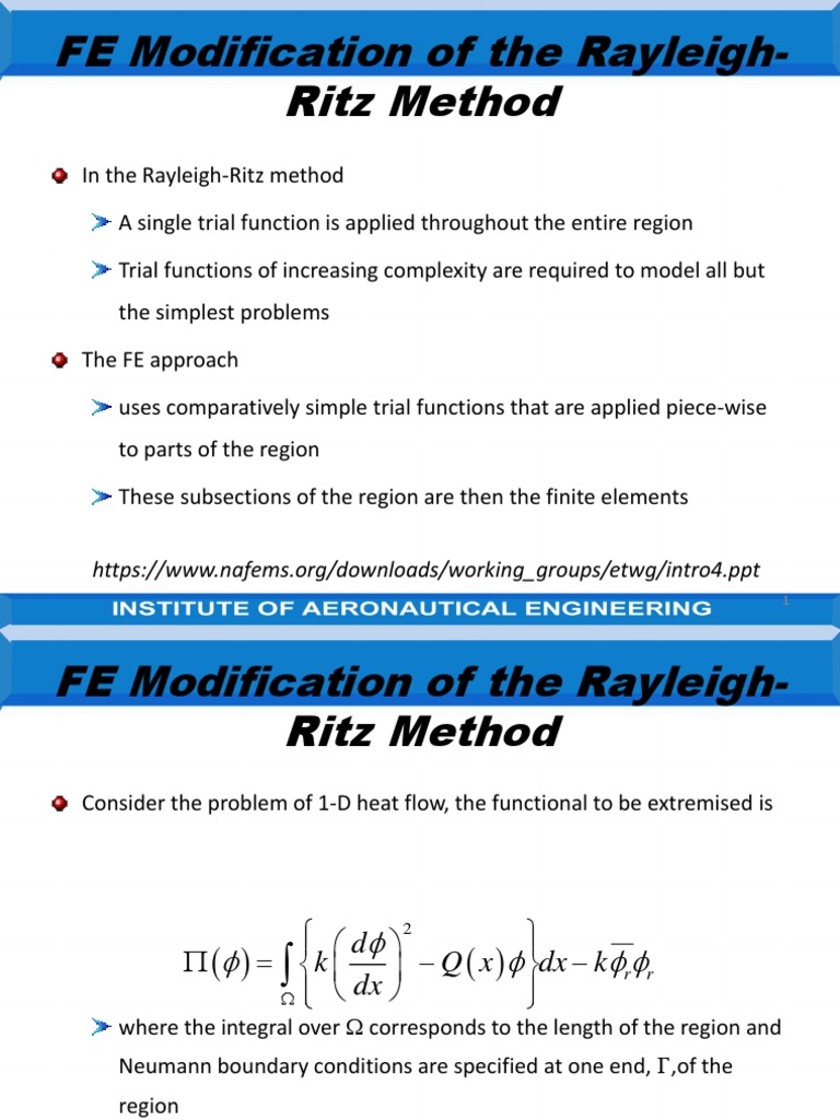 10 Rayleigh Ritz Method-1 | PDF | Physics | Mathematical Analysis