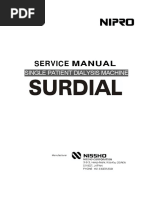 Nipro Surdial 55 Plus Machine PDF | PDF | Hemodialysis | Blood Pressure