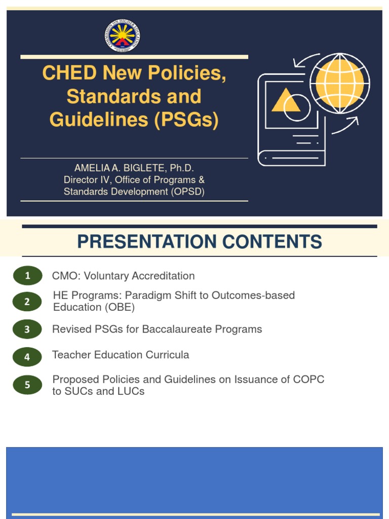 CHED New Policies, Standards and Guidelines | PDF | Curriculum ...