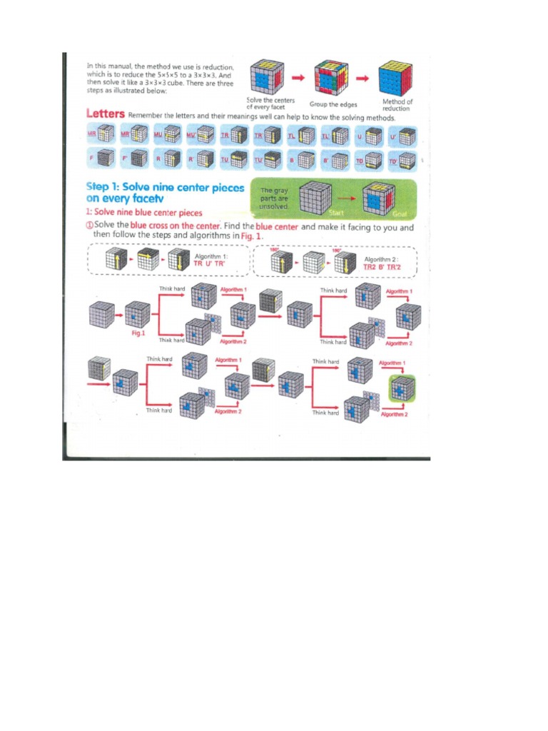 Manual Cubo Rubix 5x5 | PDF