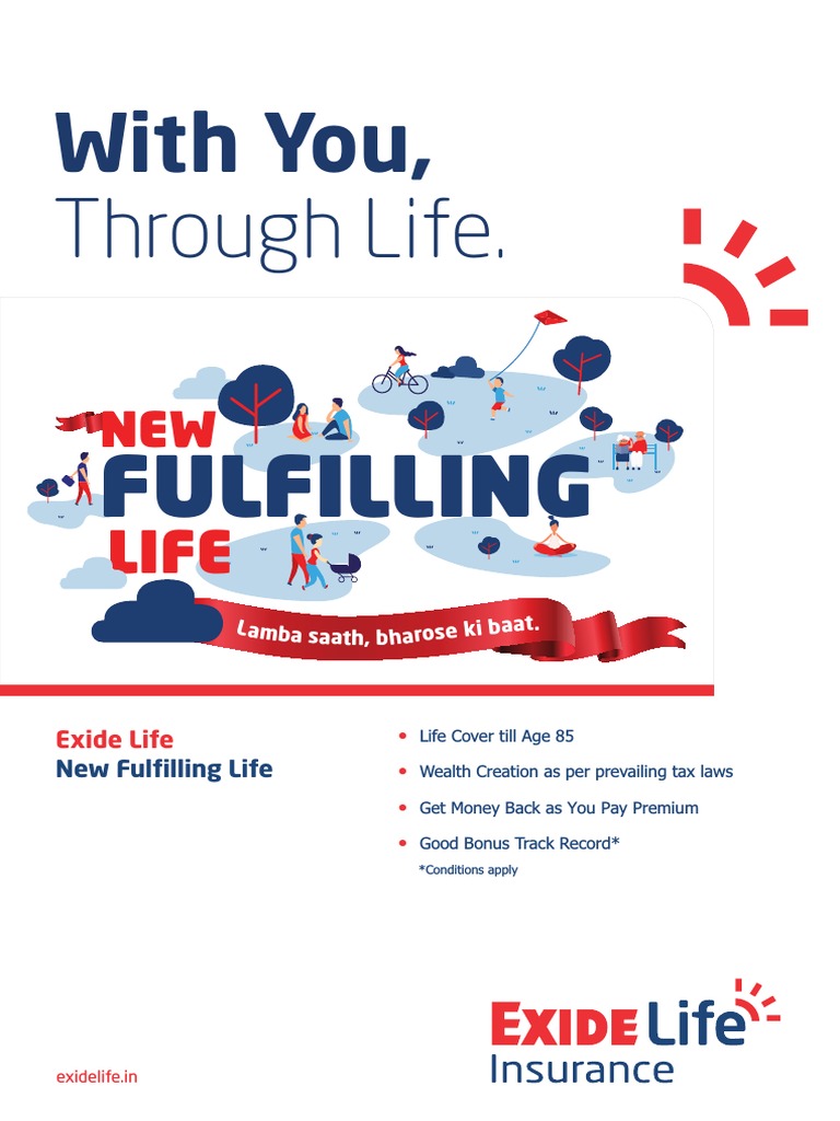 Exide Life Insurance: New Fulfilling Life Plan | PDF | Assignment (Law ...