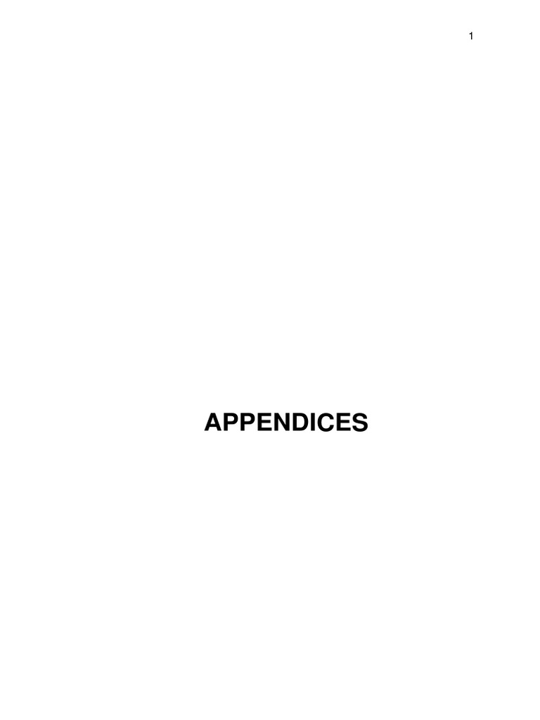 Appendices | PDF | Thesis | Cognition