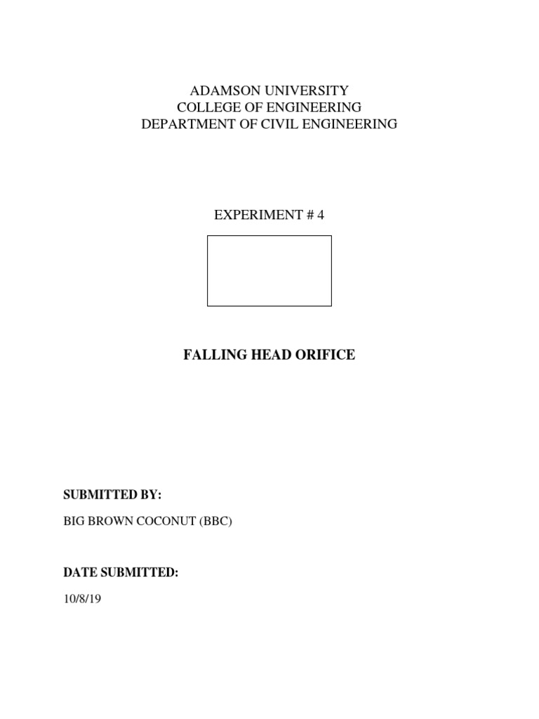 Adamson University College of Engineering Department of Civil ...