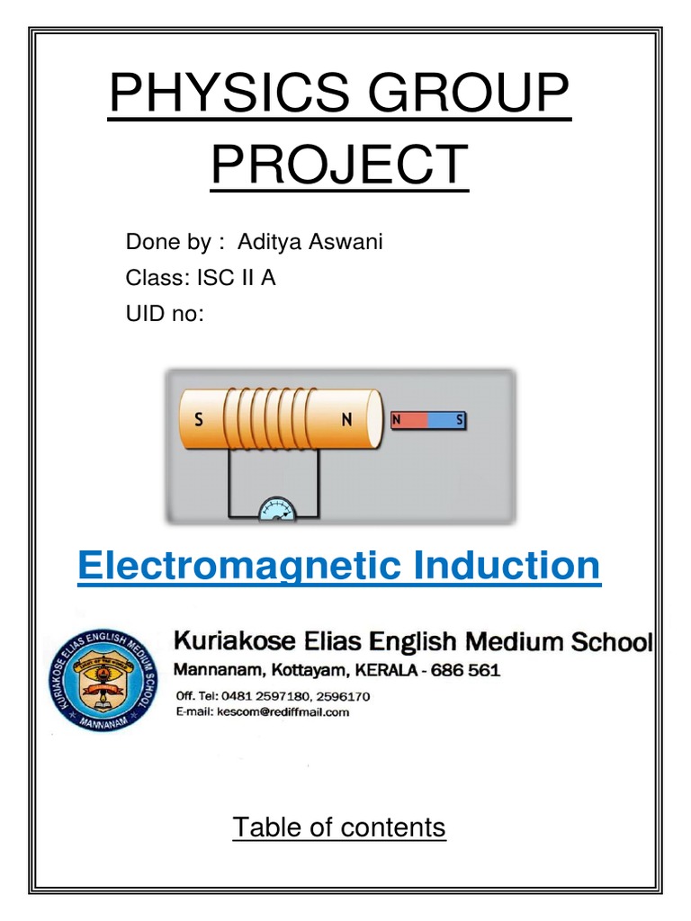 Physics Group Project: Electromagnetic Induction | PDF ...