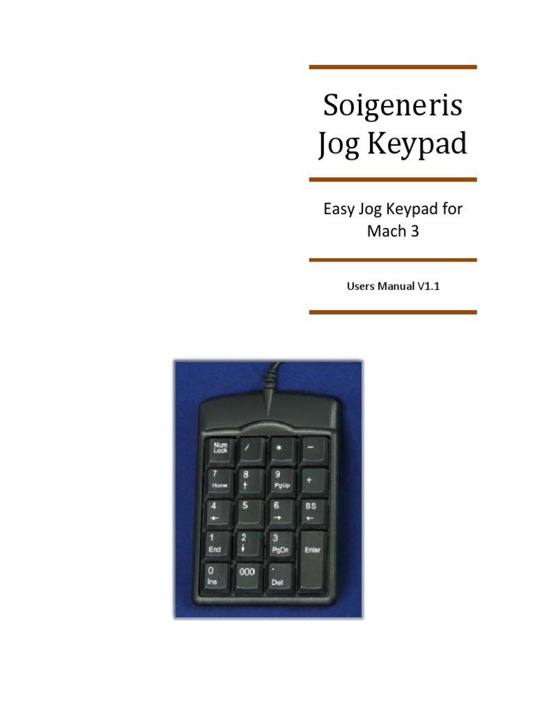 Soigeneris Jog Keypad | PDF | Microsoft Windows | Computer Keyboard