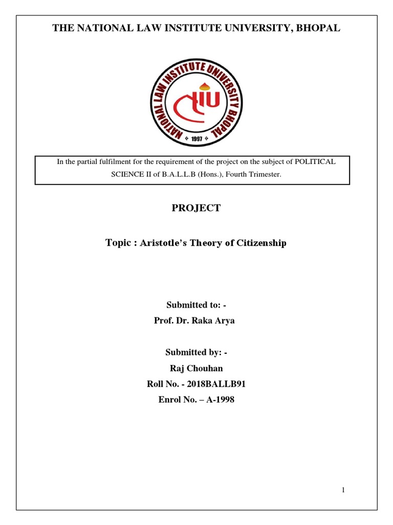 Political Science Project | PDF | Citizenship | Democracy