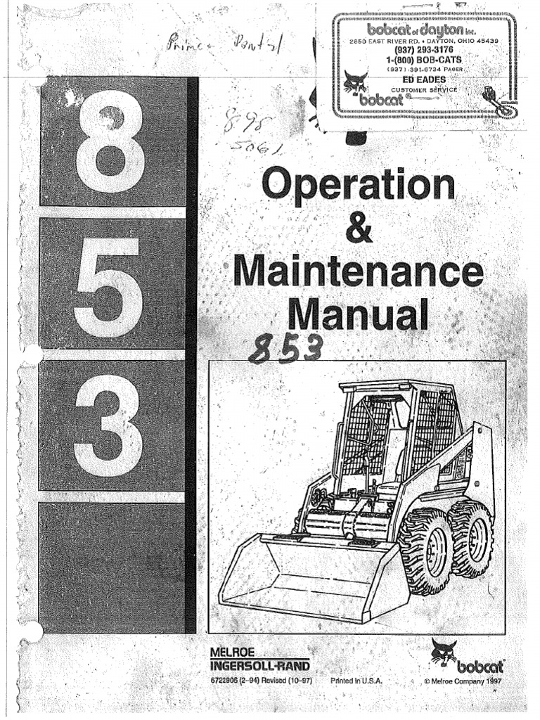 Bobcat Operator Manual PDF | PDF