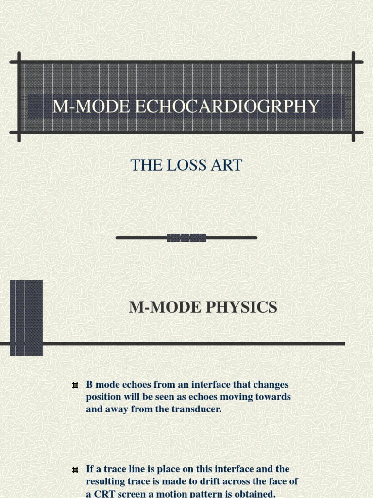M-Mode Echocardiography: A Comprehensive Guide to Evaluating Cardiac ...