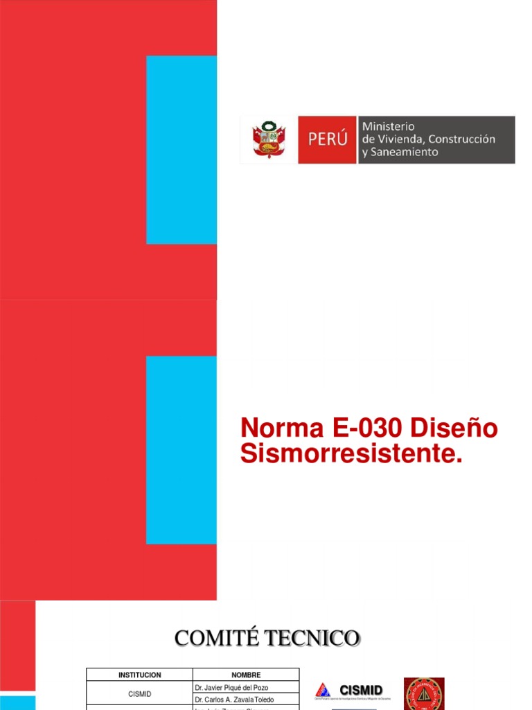 Norma E.030 Diseño Sismorresistente | PDF | Fundación (Ingeniería) | Albañilería