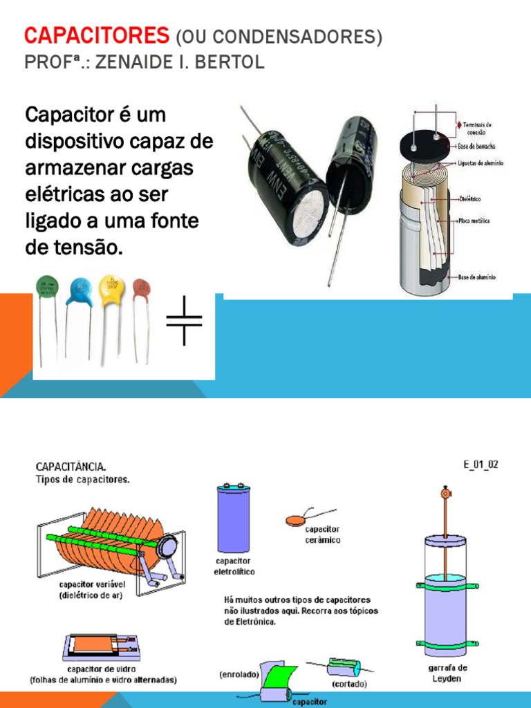 CAPACITORES | PDF | Capacidade elétrica | Capacitor