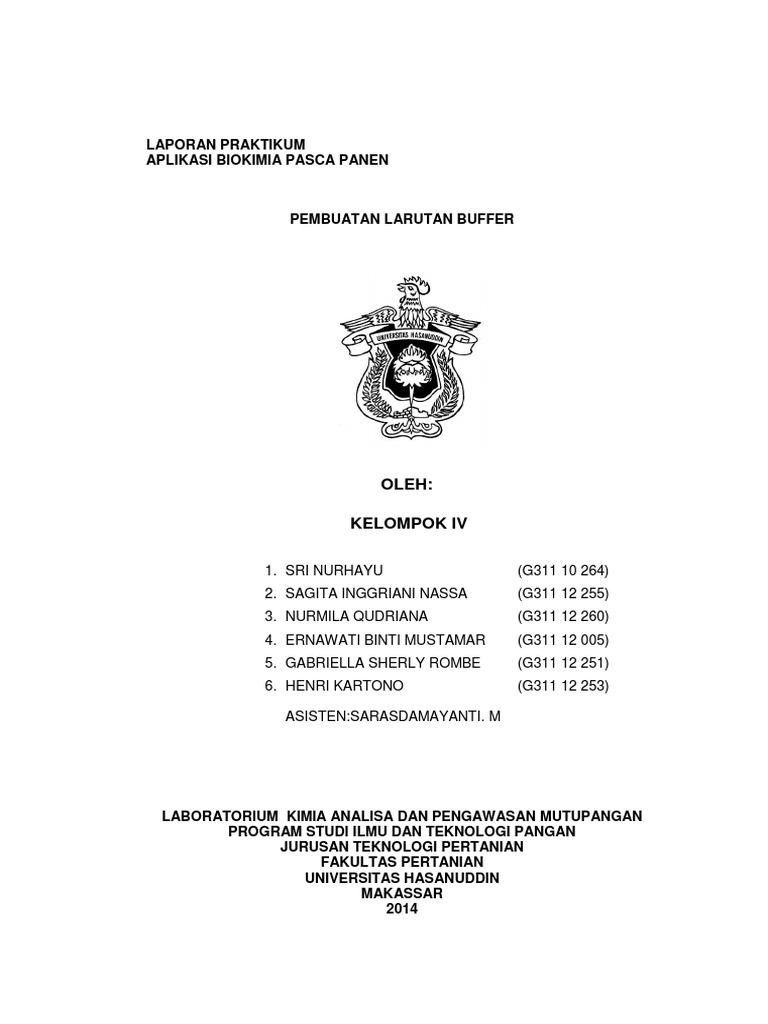 Pembuatan Larutan Buffer | PDF