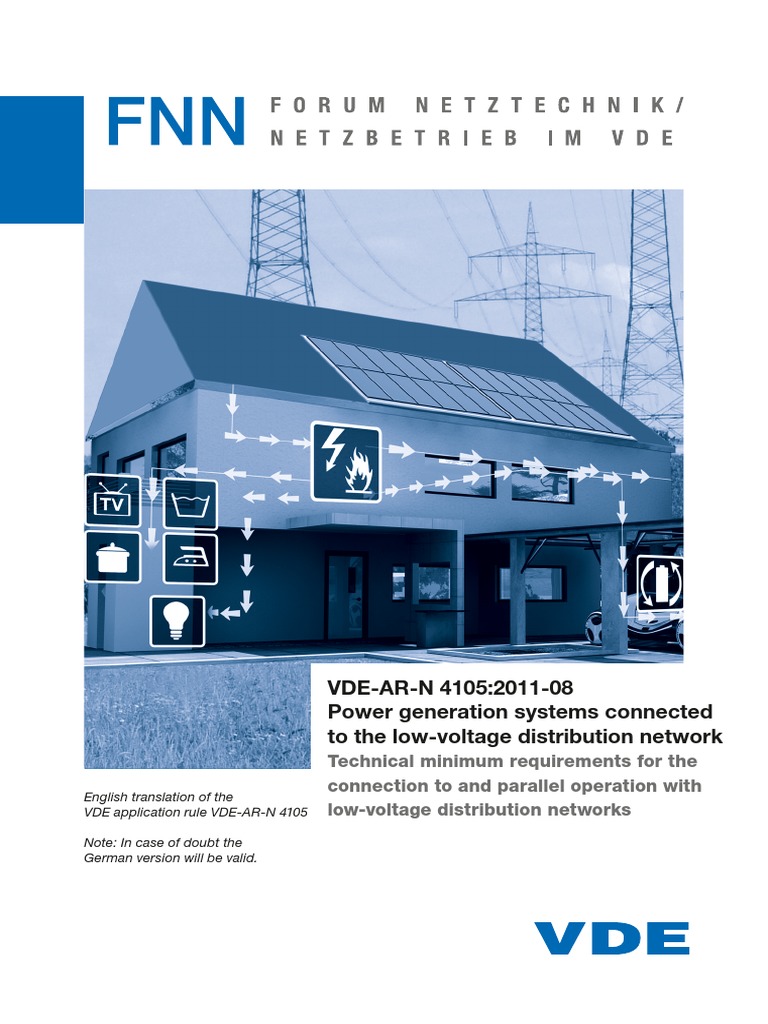 VDE-AR-N 4105:2011-08 Power Generation Systems Connected To The Low ...