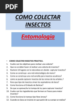 PRÁCTICA 1 - Colecta de Insectos | PDF | Insectos | Laboratorios