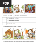 Evaluación Comprensión Lectora El Tigre y El Ratón 01 - 06 | PDF ...