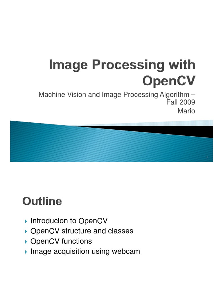 Machine Vision and Image Processing Algorithm - Machine Vision and ...