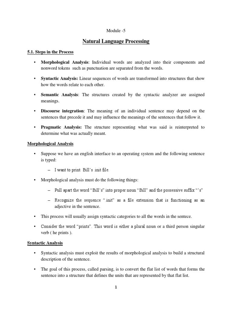 Natural Language Processing | PDF | Parsing | Semantics