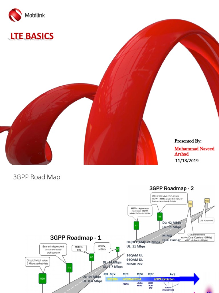 Lte Basics: Presented by | PDF | Orthogonal Frequency Division Multiplexing | Telecommunications ...