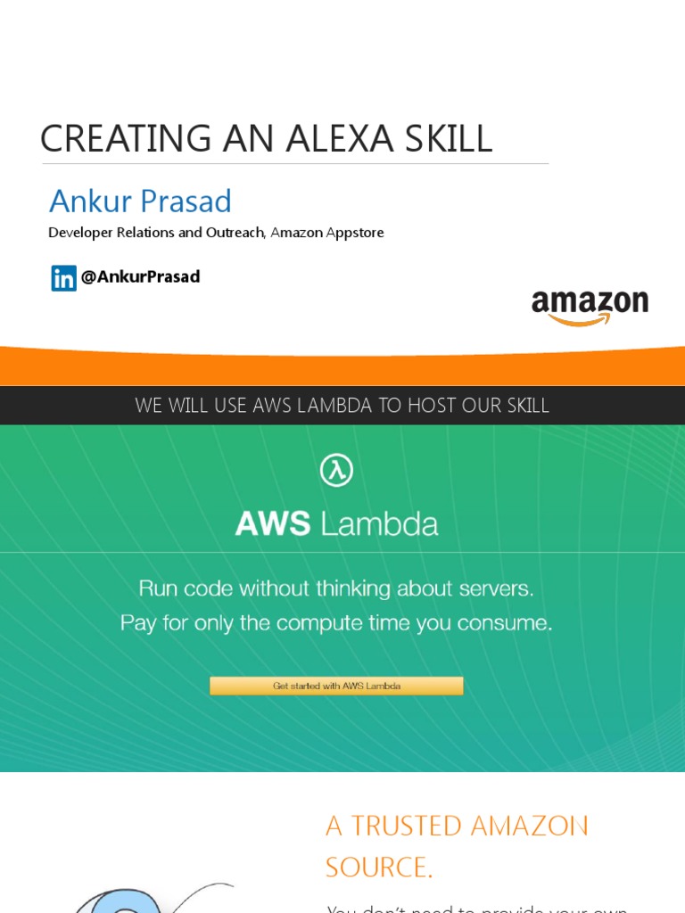 Create Alexa Skill with AWS Lambda | PDF | Computers