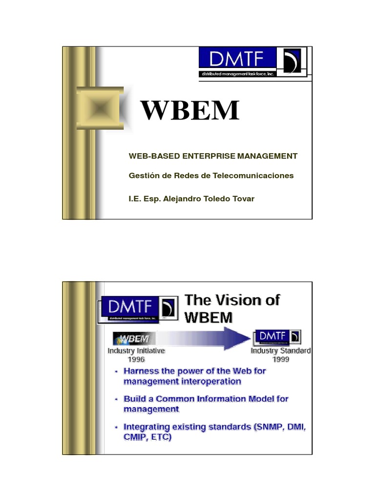 WBEM | PDF | Red de arquitectura | Informática