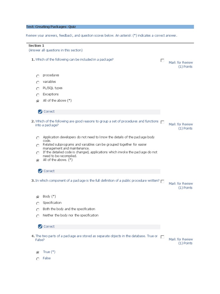 Dokumen - Tips - Quiz PL SQL 10 15 | PDF | Subroutine | Pl/Sql