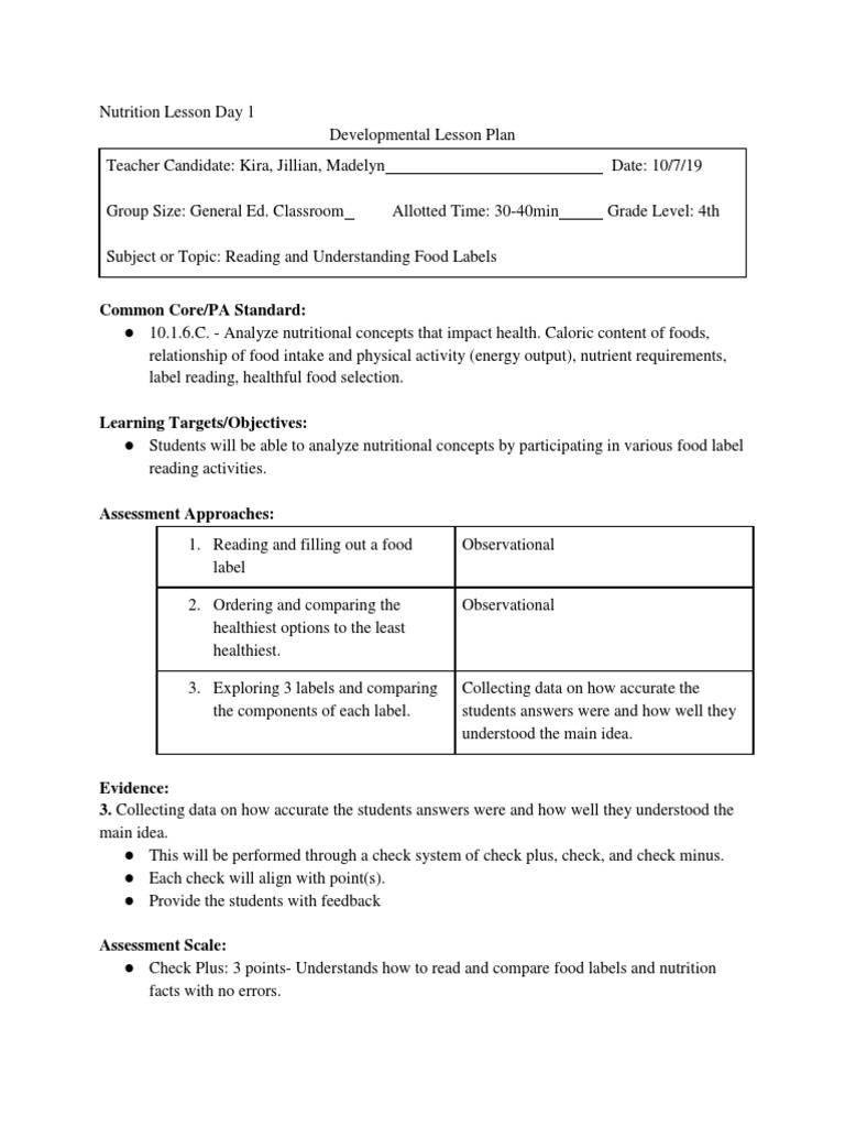 Nutrition Lesson - Food Lables-2 | PDF | Fat | Saturated Fat