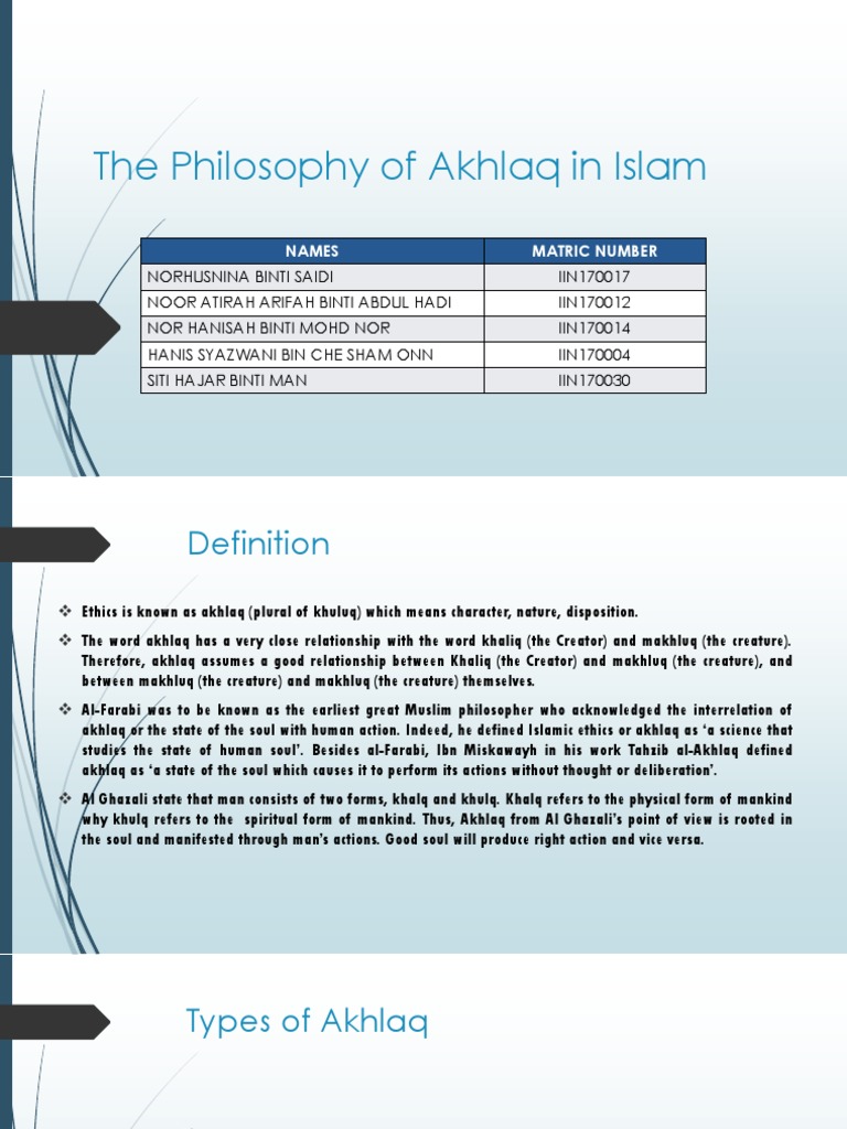 Understanding Akhlaq in Islam | PDF | Religious Behaviour And ...