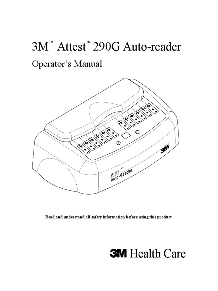 Attest 290g Auto Reader Operating Manual English ATTEST Incubator Model ...