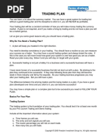 Swing Trading Checklist | PDF | Market Trend | Securities (Finance)