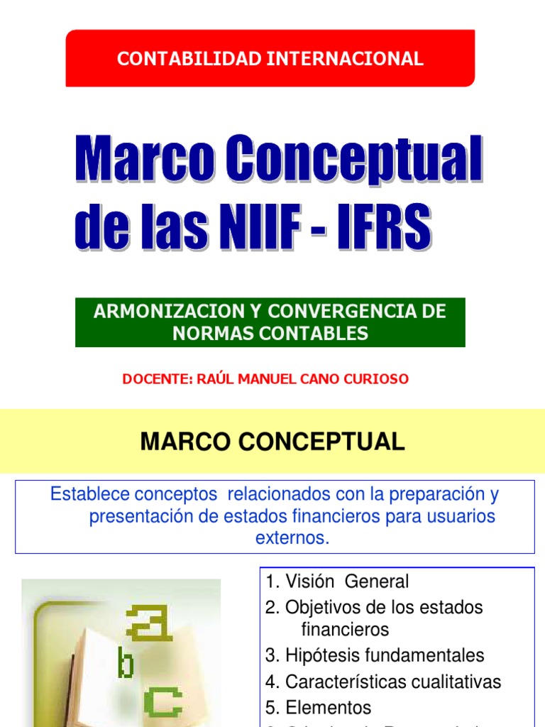 Marco Conceptual de Las Niif - Unlocked | PDF | normas internacionales de INFORMACION FINANCIERA ...