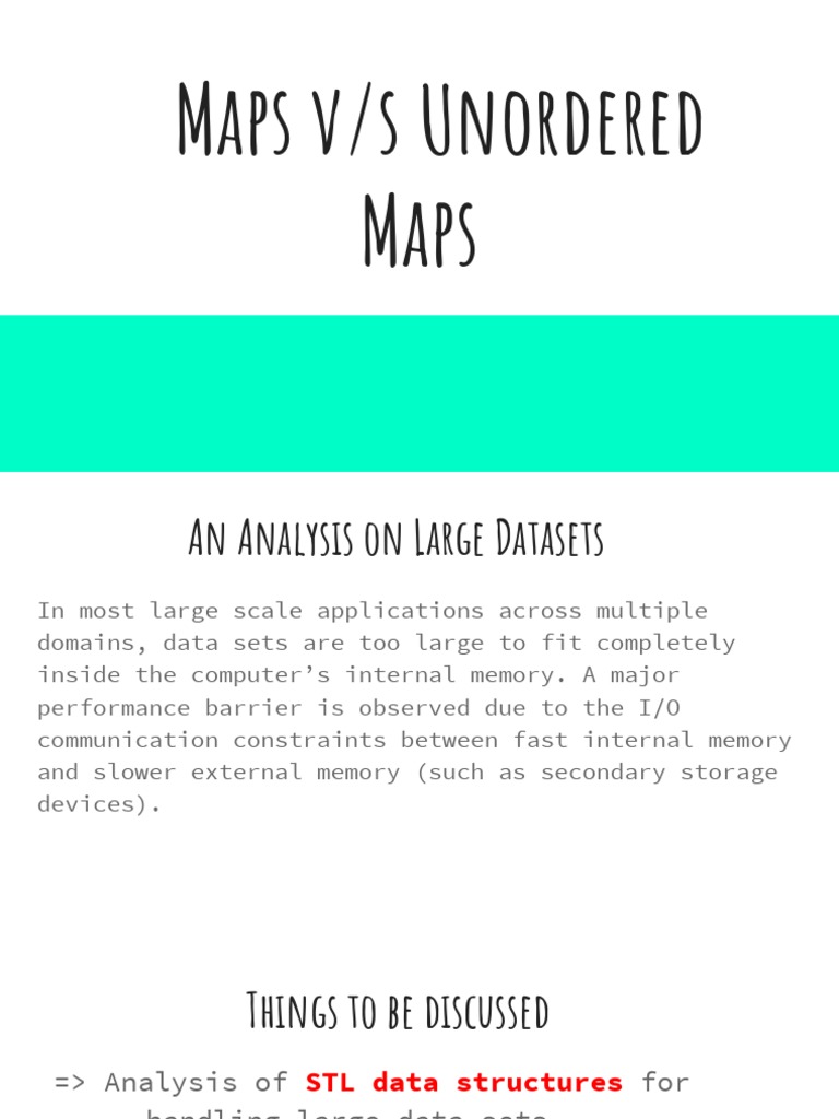 Maps V - S Unordered Maps | PDF | Information Technology Management ...