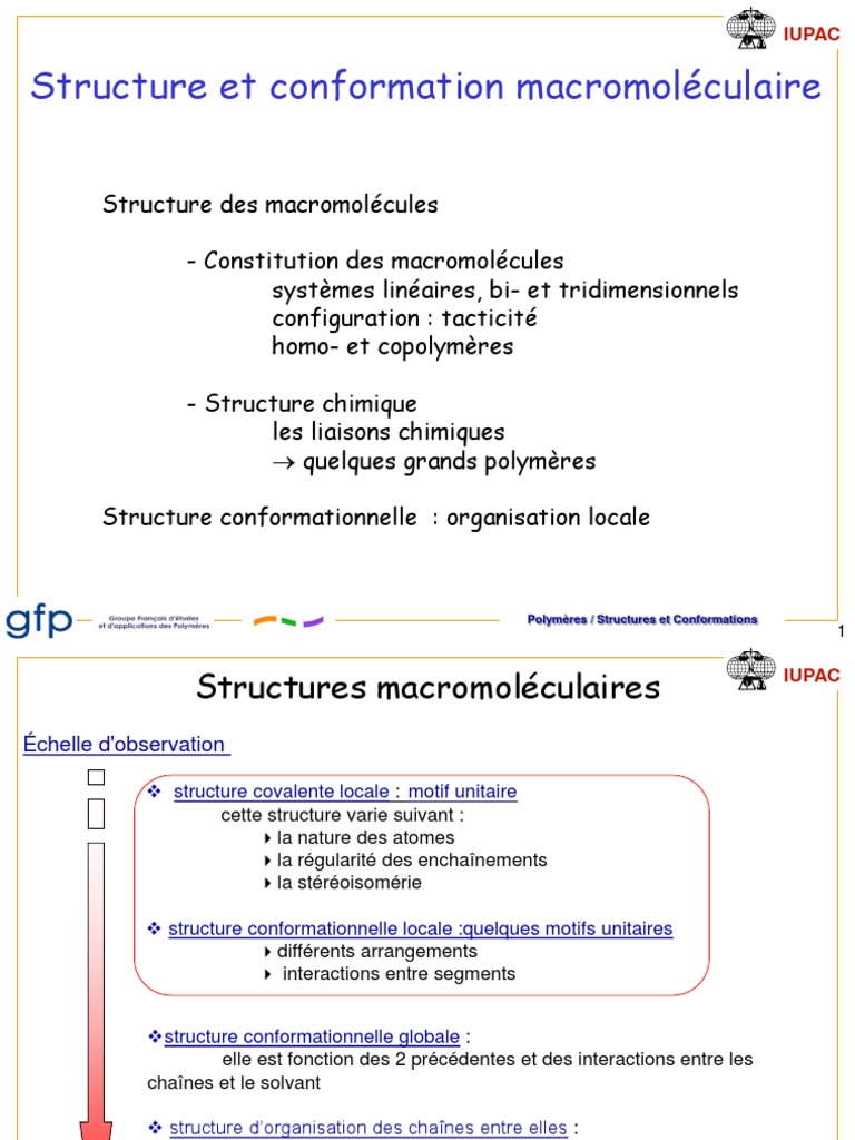 Structures Conformations Poly | PDF | Polymère | Polyéthylène