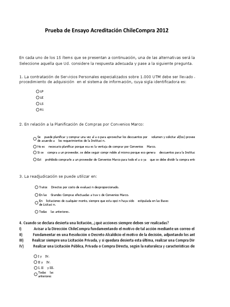Ensayo PR Ctico Prueba Acreditaci N Excel | PDF | Regulación | Business
