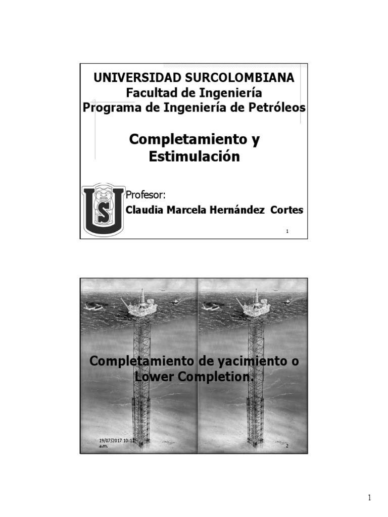 Completamiento de Ycto o Lower Completion PDF | PDF | Motor a reacción ...